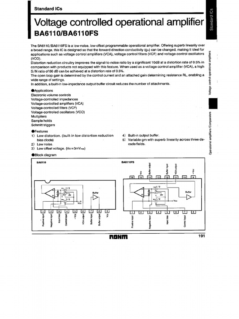 BA6110 Datasheet With SIP 9 | PDF