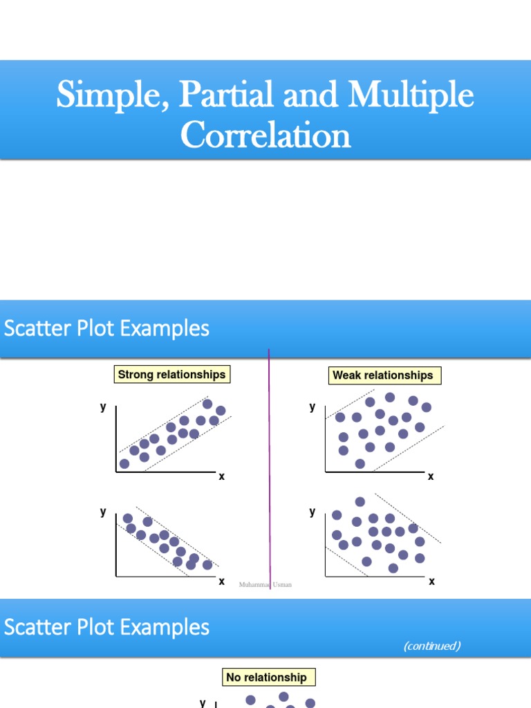 Simple, Partial and Multiple Correlation | PDF | Correlation And Dependence | Probability Theory