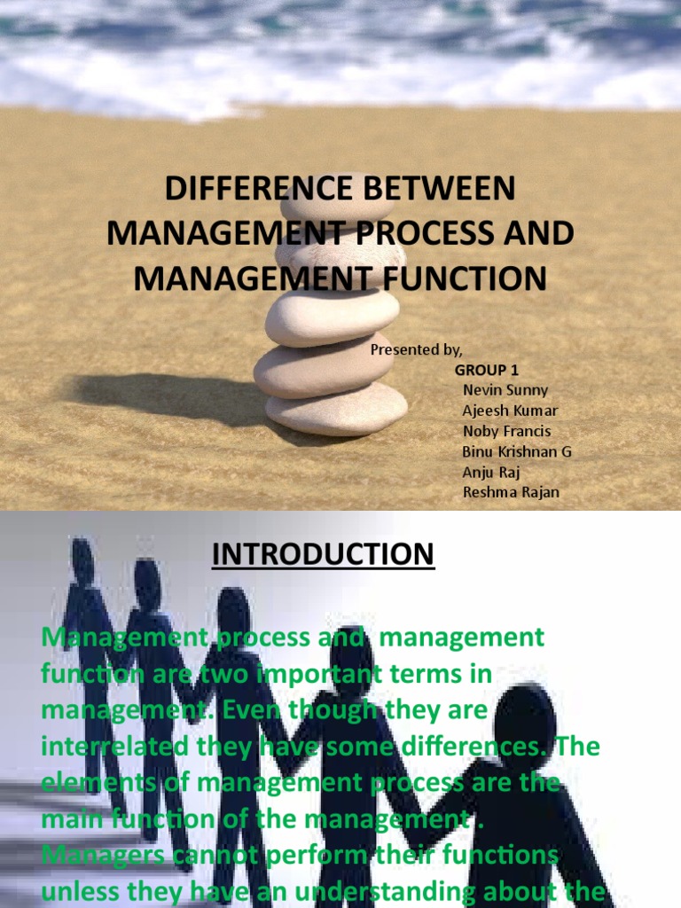 Difference Between Management Process and Management Function | PDF ...