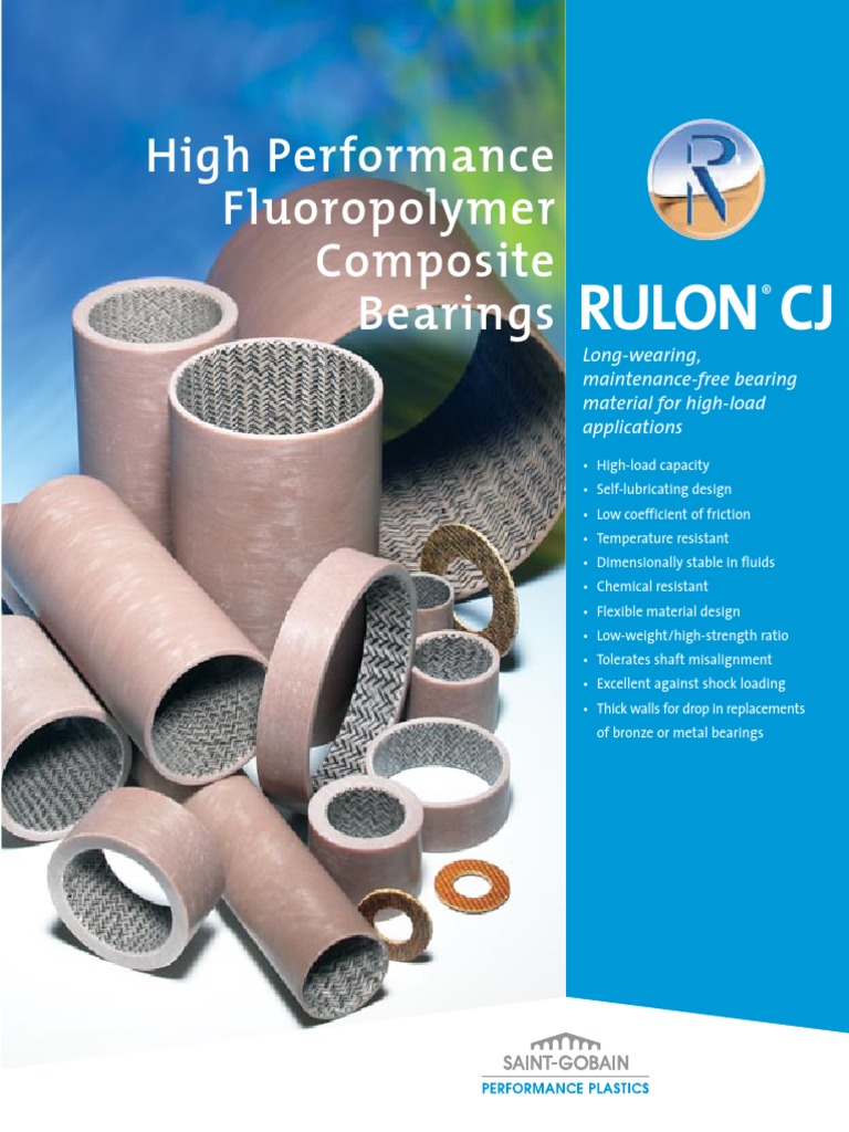CJ Bearings - Rulon - Saint Gobain PDF | PDF | Bearing (Mechanical ...