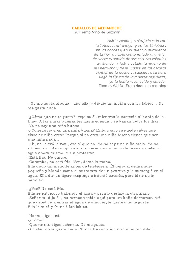 Caballos de Media Noche | PDF