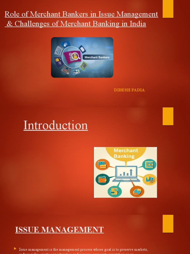 Merchant Bankers' Role in Issue Management | PDF