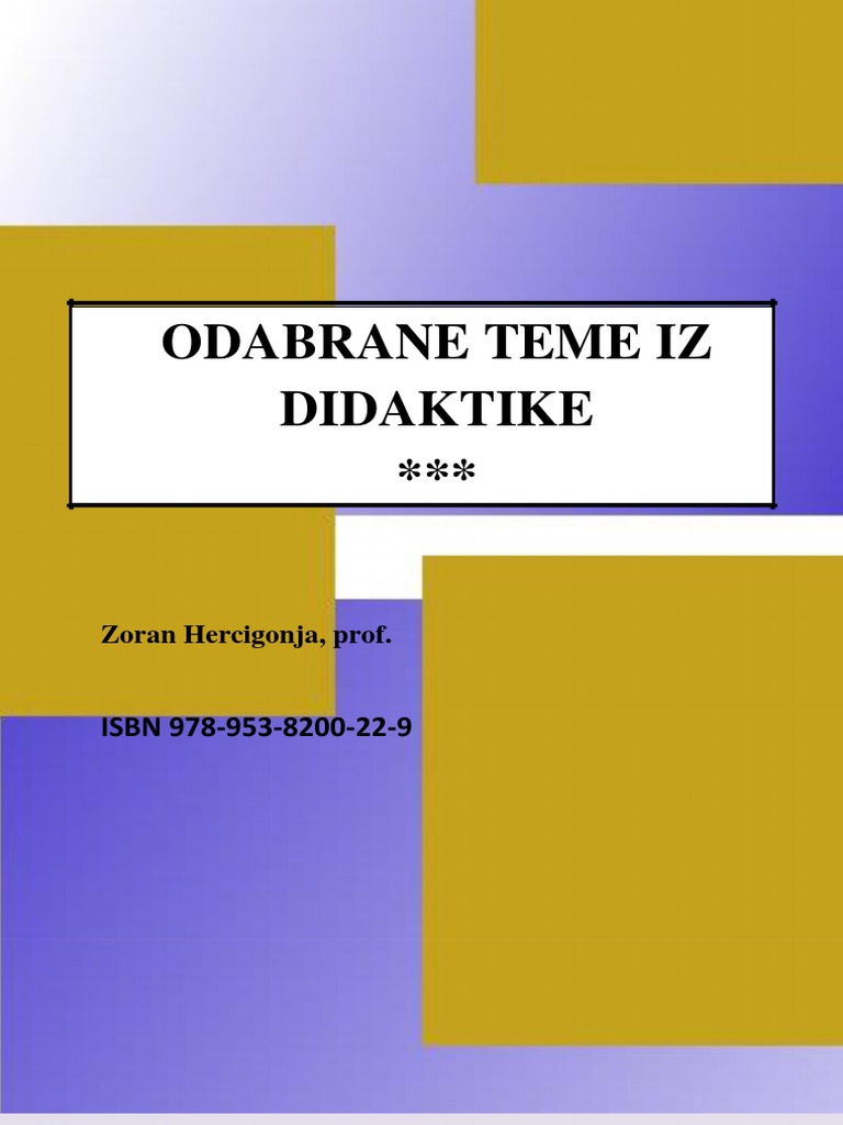 Odabrane Teme Iz Didaktike | PDF