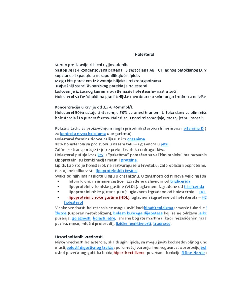 Biohemija Lipidi | PDF