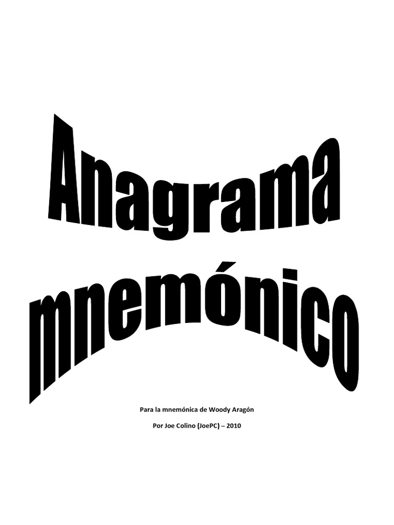 Anagrama Mnemonico - Version Woody | PDF