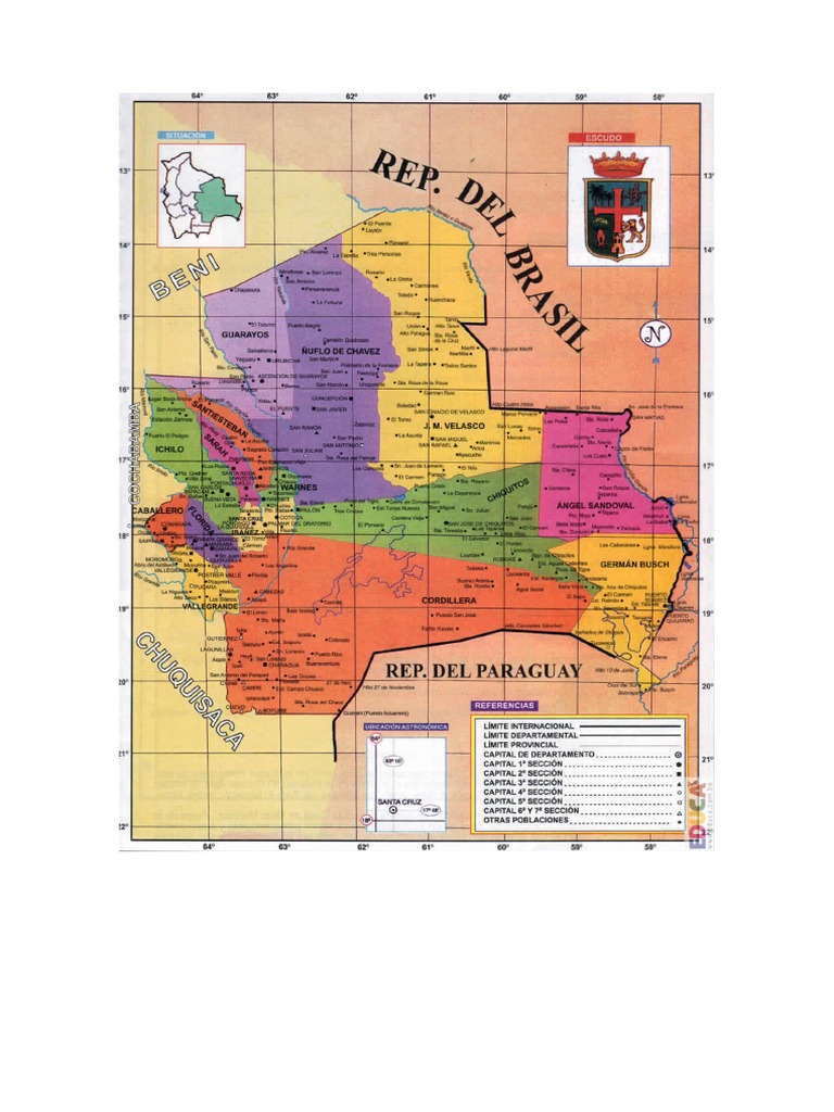 Mapa Politico SCZ | PDF