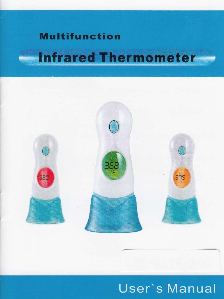 Infrared Thermometer User Manual | PDF | Thermometer | Temperature