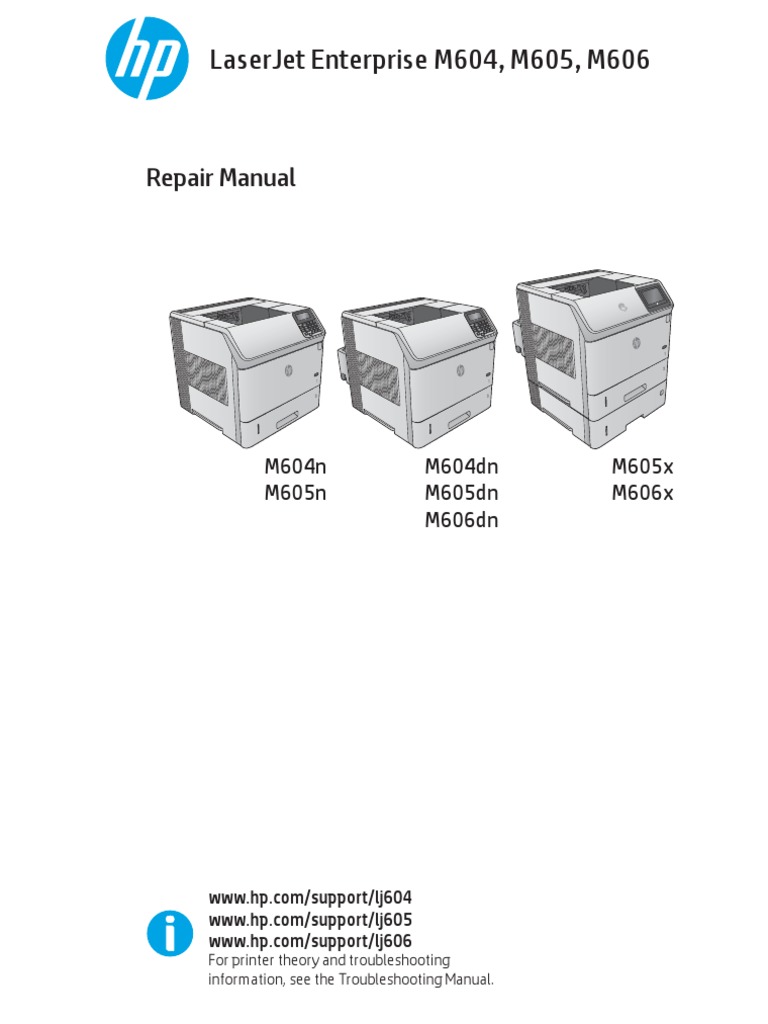 HP LASERJET m604 - 605 - 606 - RM PDF | PDF | Manufactured Goods ...