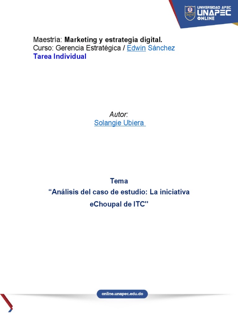 Análisis del eChoupal de ITC | PDF | Agricultura | Economias