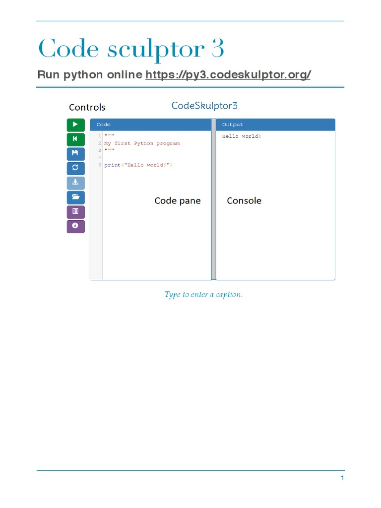 Code Sculptor 3: Type To Enter A Caption | PDF | Computing | Software