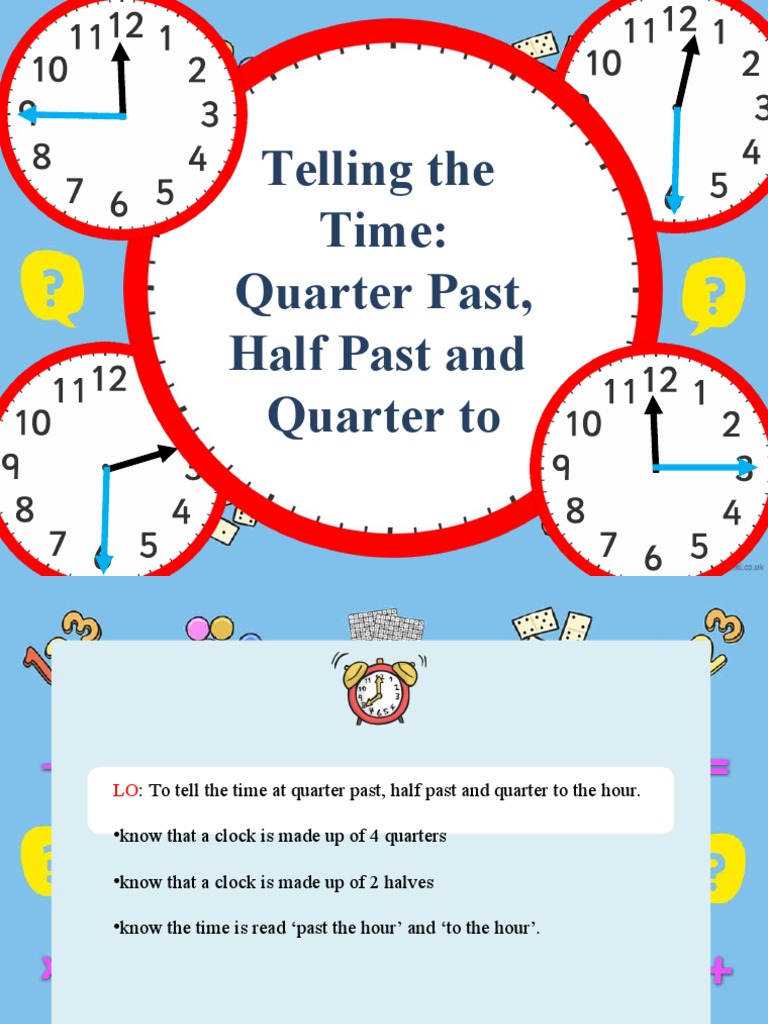 Telling The Time Half Past and Qaurter Past | PDF