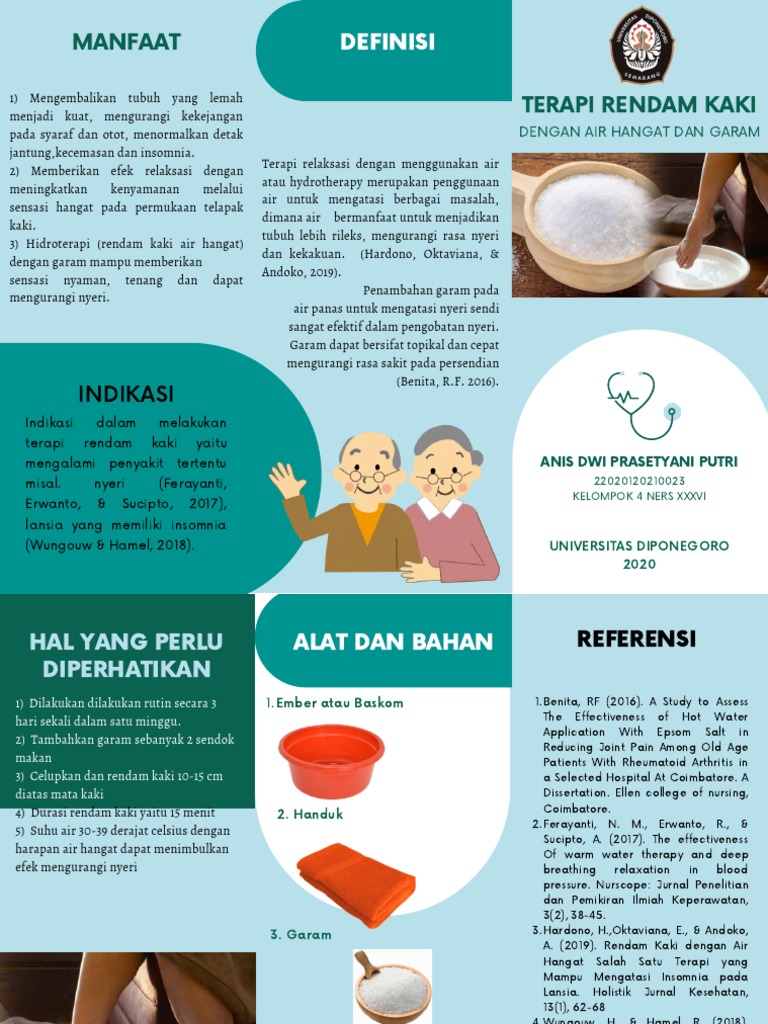Leaflet Terapi Rendam Kaki - Anis Dwi Prasetyani Putri | PDF