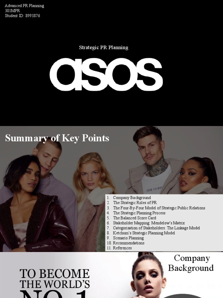 Strategic PR Planning for ASOS | PDF | Strategic Planning | Supply Chain