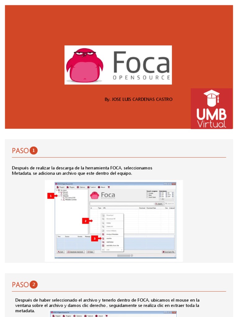 Unidad 2 - Análisis Forense Digital - Uso Herramienta FOCA | PDF