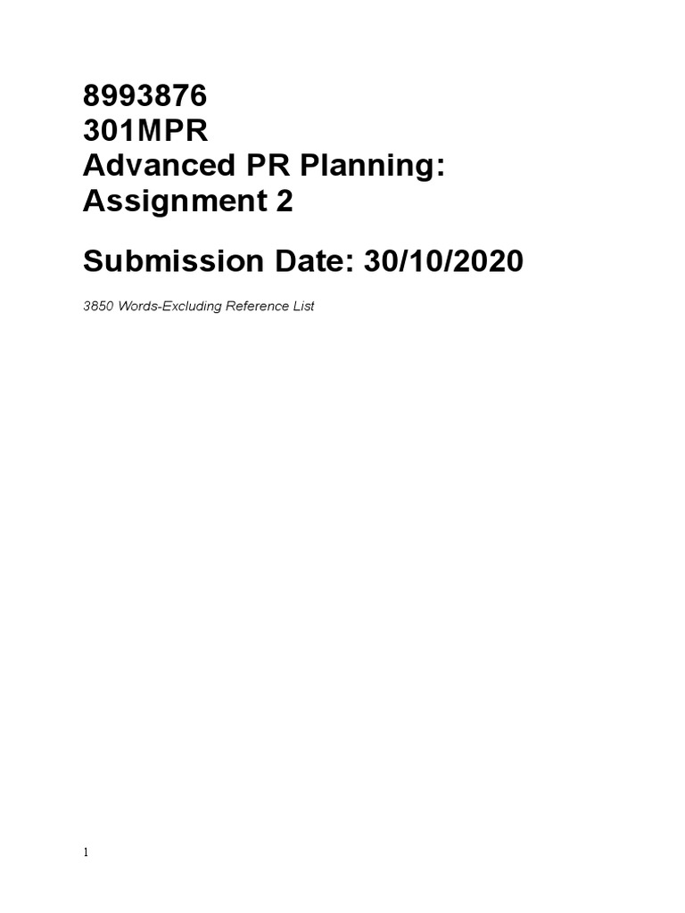 Strategic Communication Plan - ASOS | PDF | Goal | Target Audience