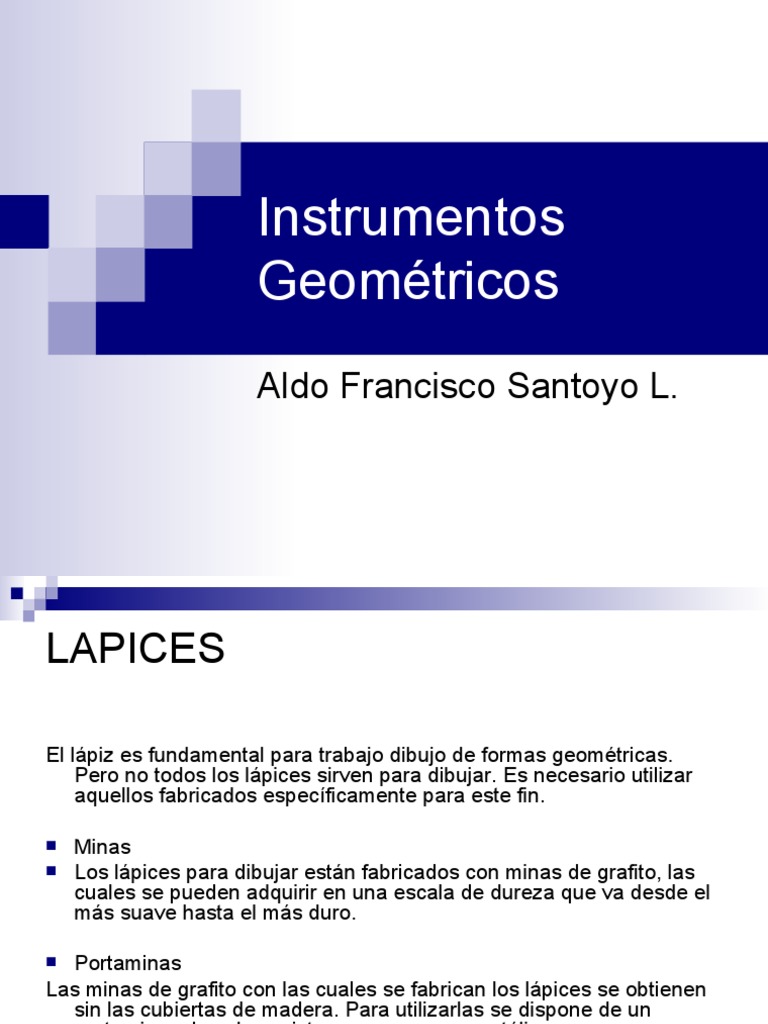Instrumentos Geométricos | PDF | Lápiz | Herramientas