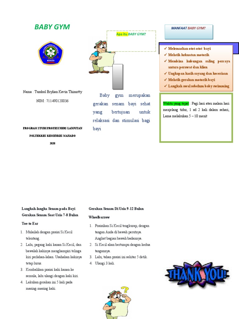 Leaflet Baby Gym | PDF | Karier & Perkembangan | Pengembangan Diri