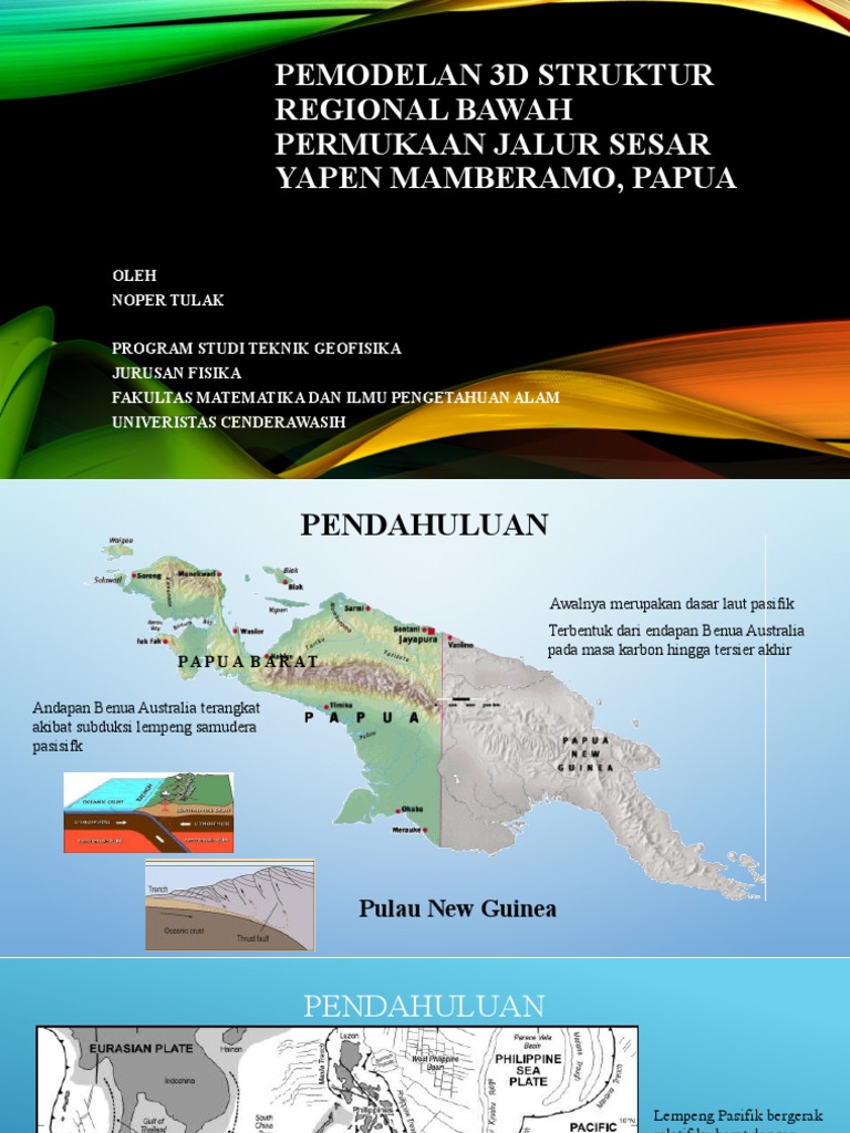 Pemodelan 3D Sesar Yapen-Mamberamo | PDF