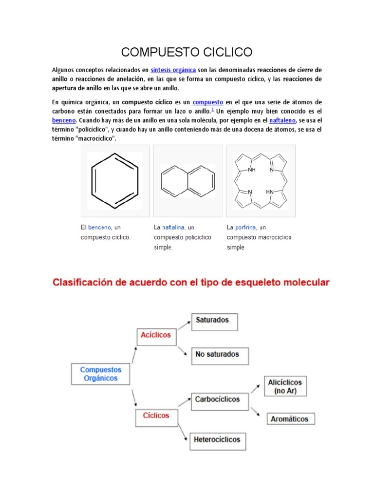 Compuesto Ciclico | PDF | Hidrocarburos | Aromaterapia