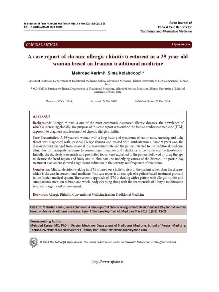 ATCAM - Volume 1 - Issue Issue 1-2 - Pages 12-21 PDF | PDF | Allergy ...