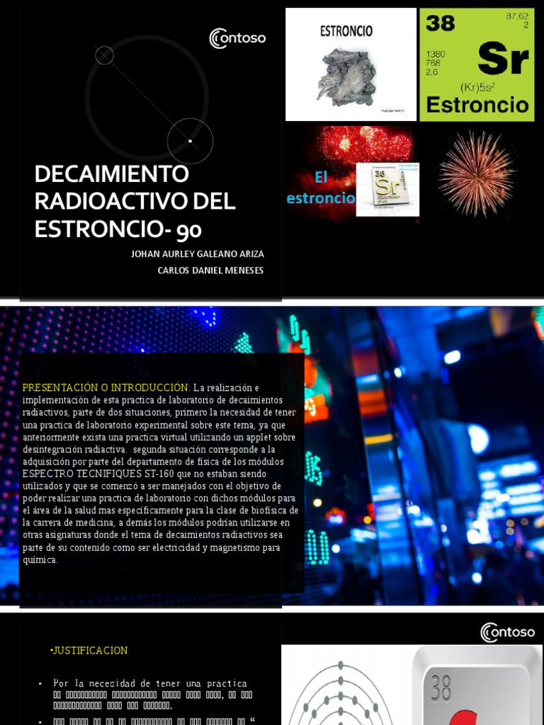 Decaimiento Radioactivo Del Estrincio - 90 | PDF | Desintegración ...
