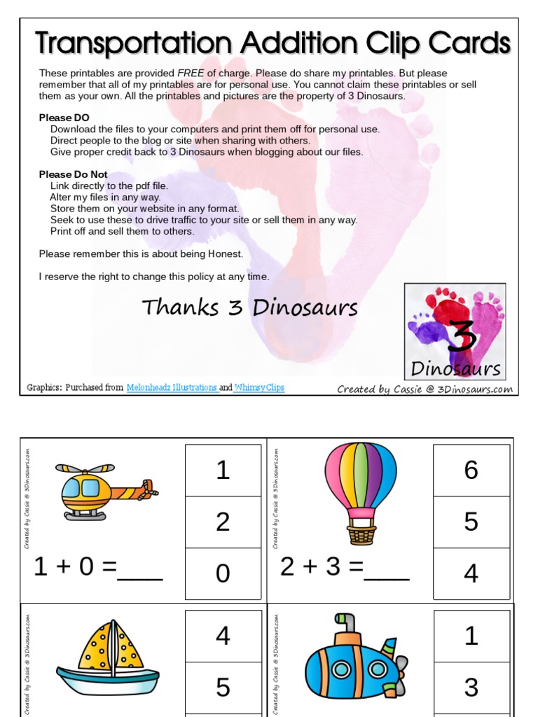Free Transportation Addition Cards | PDF | Digital Technology | Computing