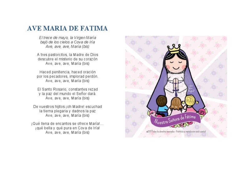Ave Maria de Fatima | PDF