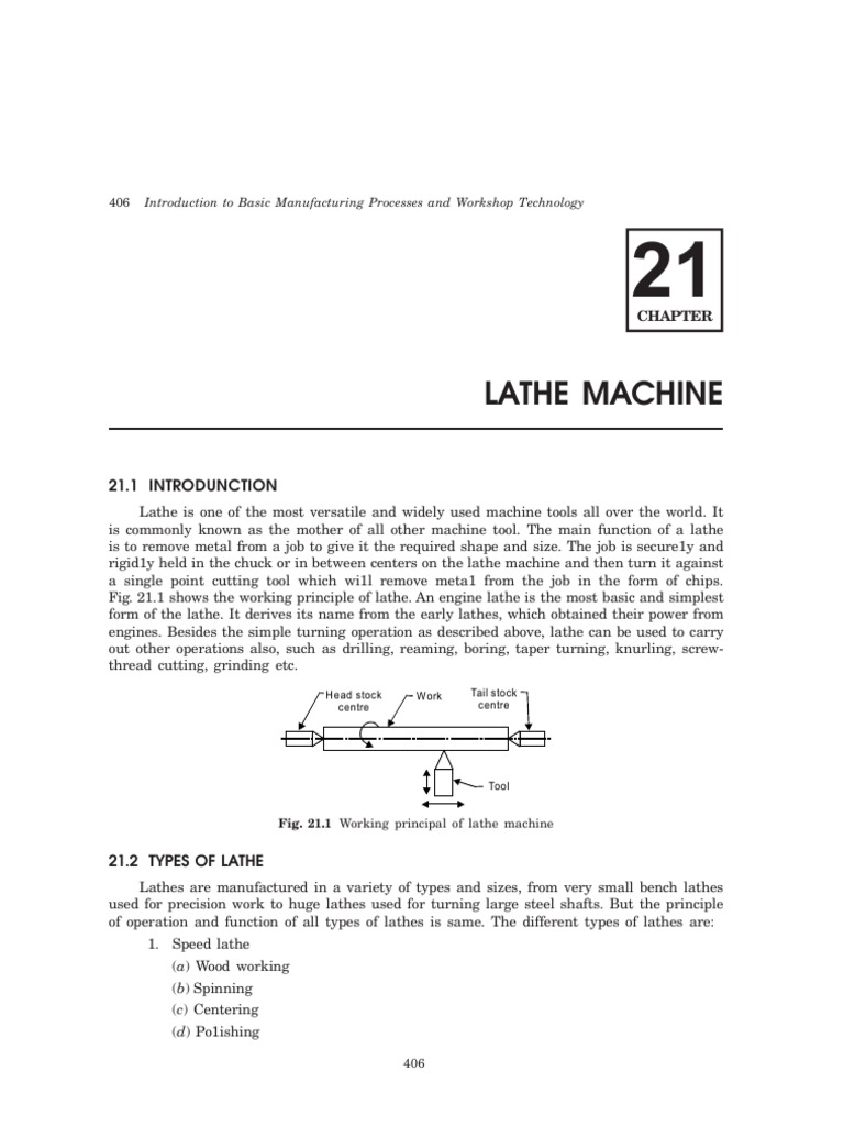 Lathe Machine | PDF | Manufactured Goods | Equipment