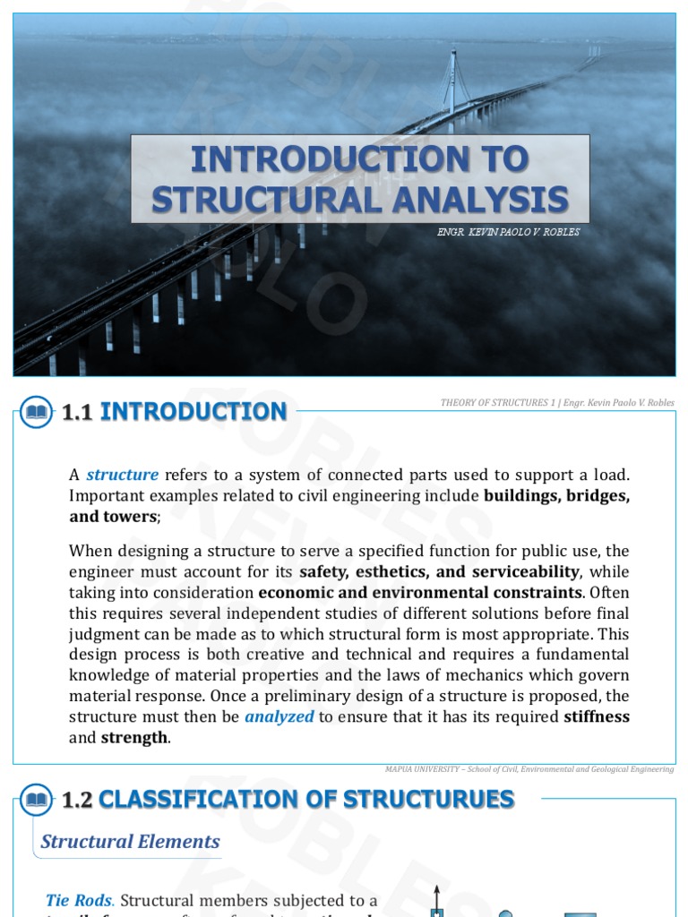 1 CE131P - Introduction To Structural Analysis (Robles) PDF | PDF ...