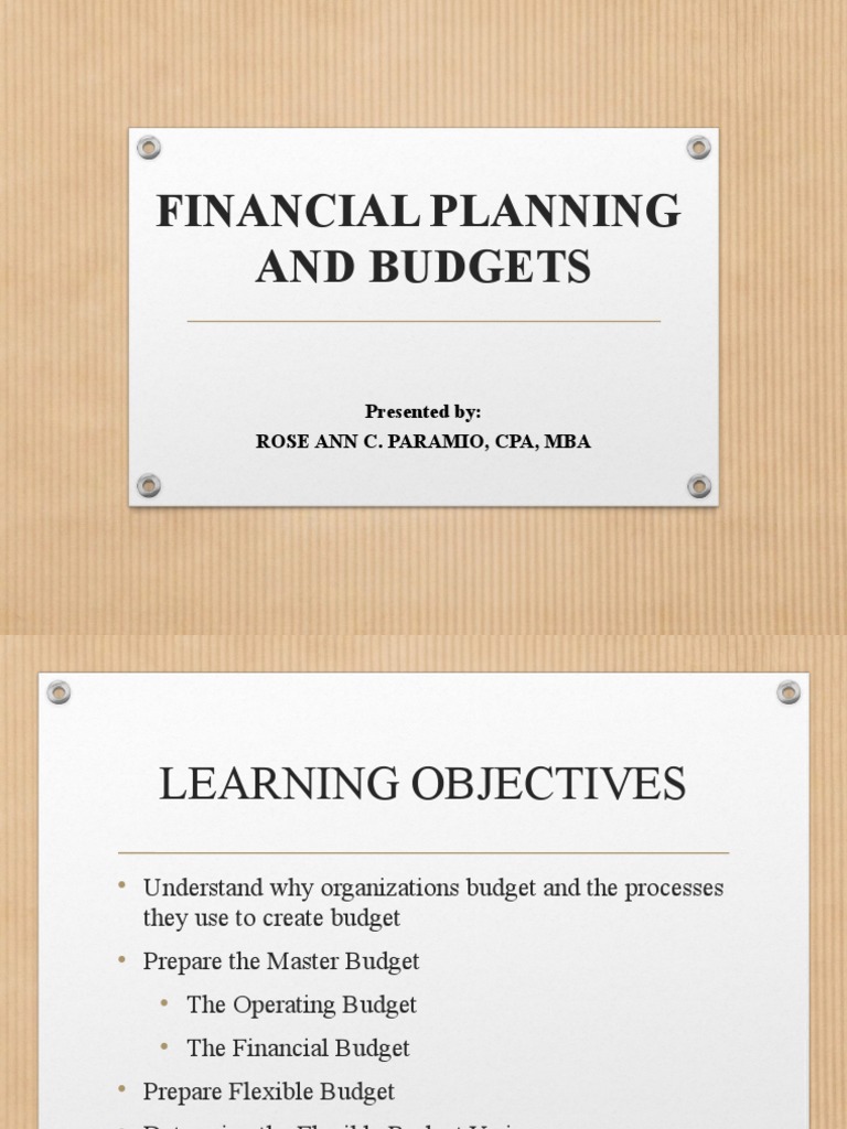 Budgeting for Organizational Goals | PDF | Cost Of Goods Sold | Budget