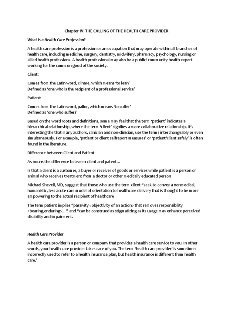 The Qualities of an Excellent Healthcare Provider: A Focus on ...