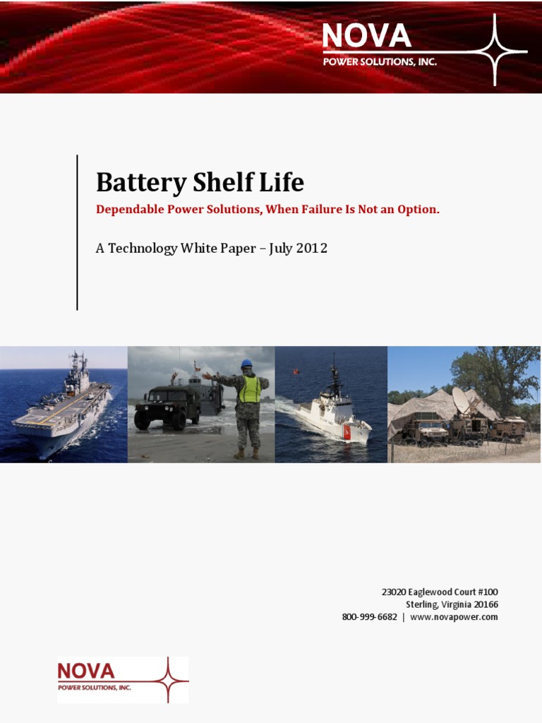 NPX-25 Battery Shelf Life Guidelines | PDF | Rechargeable Battery ...