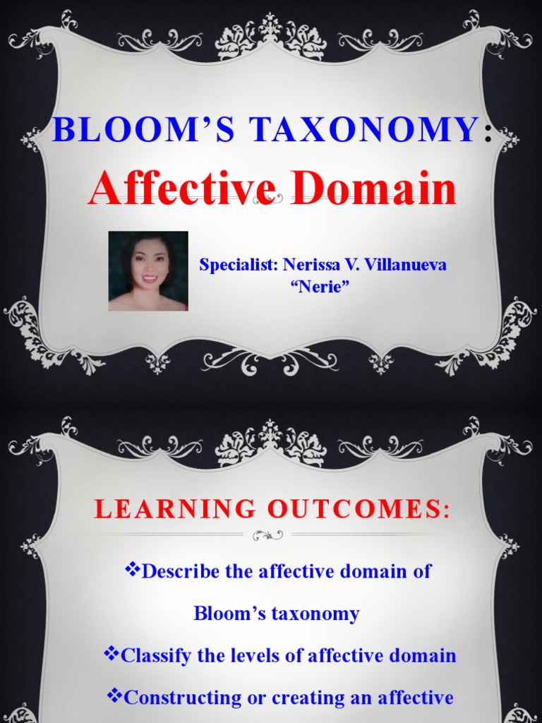 Understanding Bloom's Taxonomy: An Overview of the Affective Domain ...