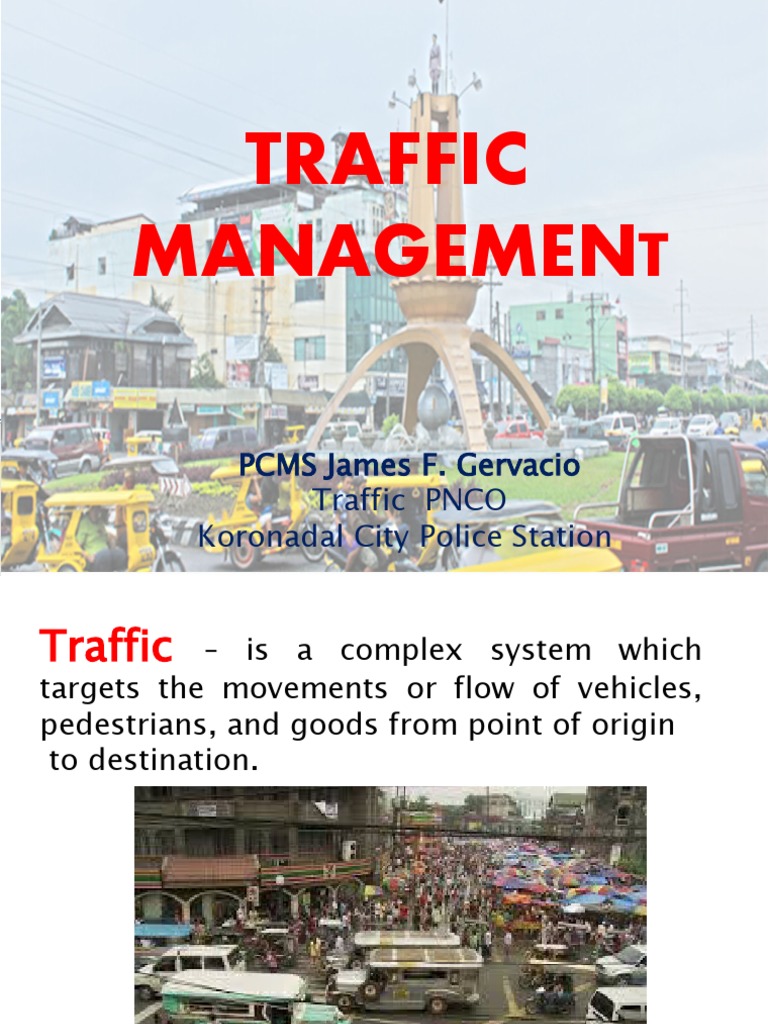 Traffic Management Presentation 2019 | PDF | Traffic | Traffic Collision