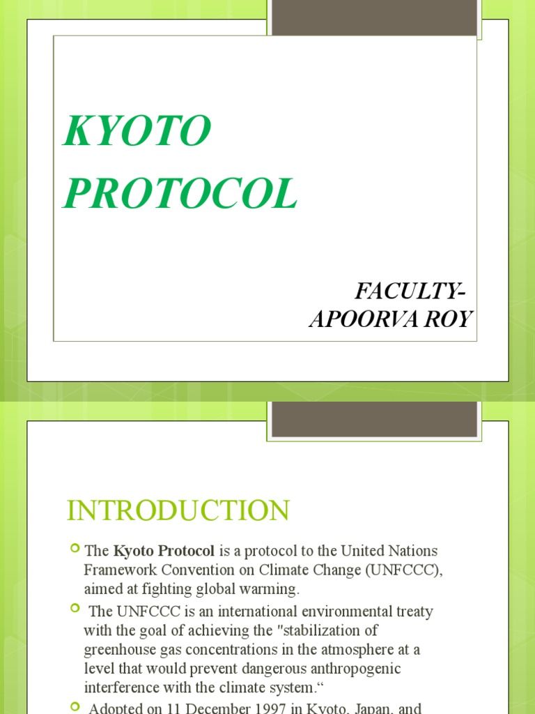 Kyoto Protocol | PDF | Kyoto Protocol | United Nations Framework ...