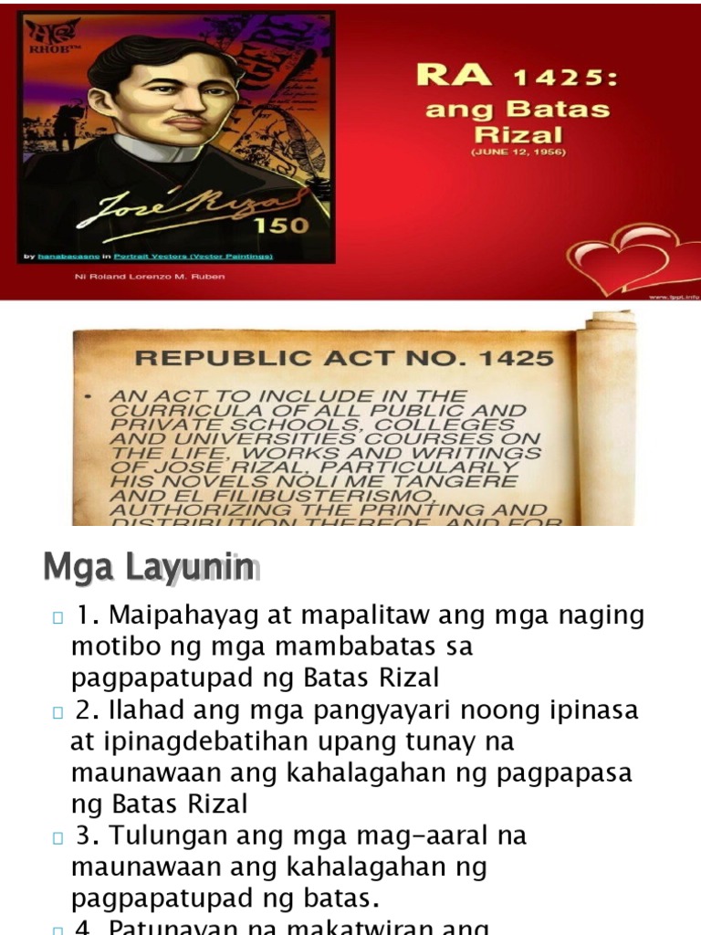 Ang Batas Rizal | PDF