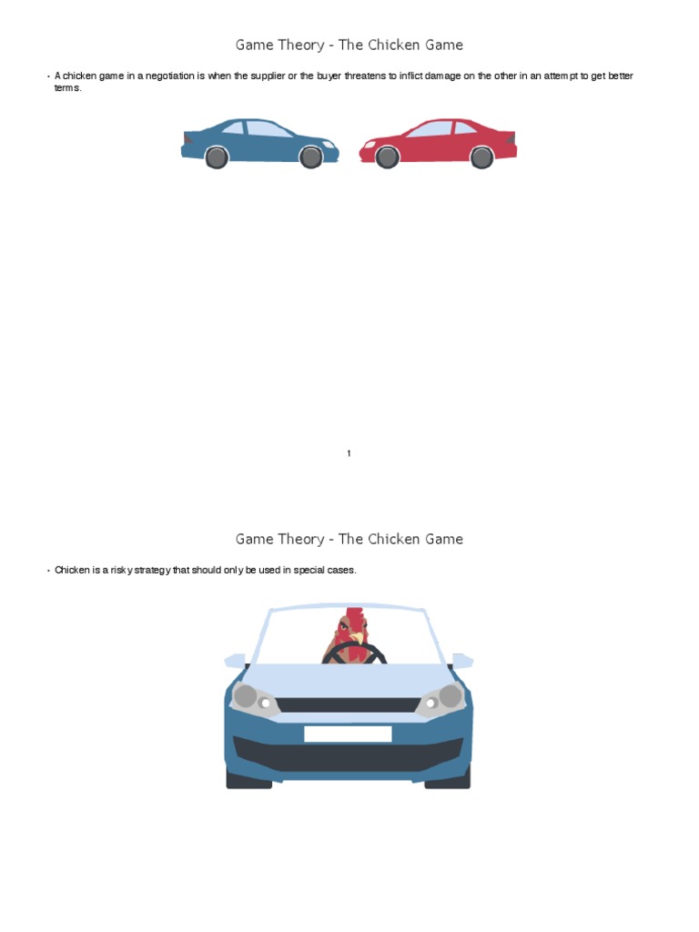 Game Theory - The Chicken Game | PDF | Modern Portfolio Theory ...