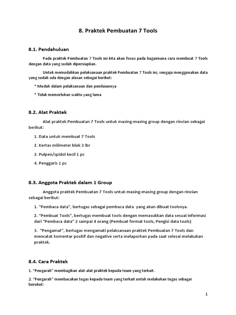 Praktek 7 TOOLS | PDF