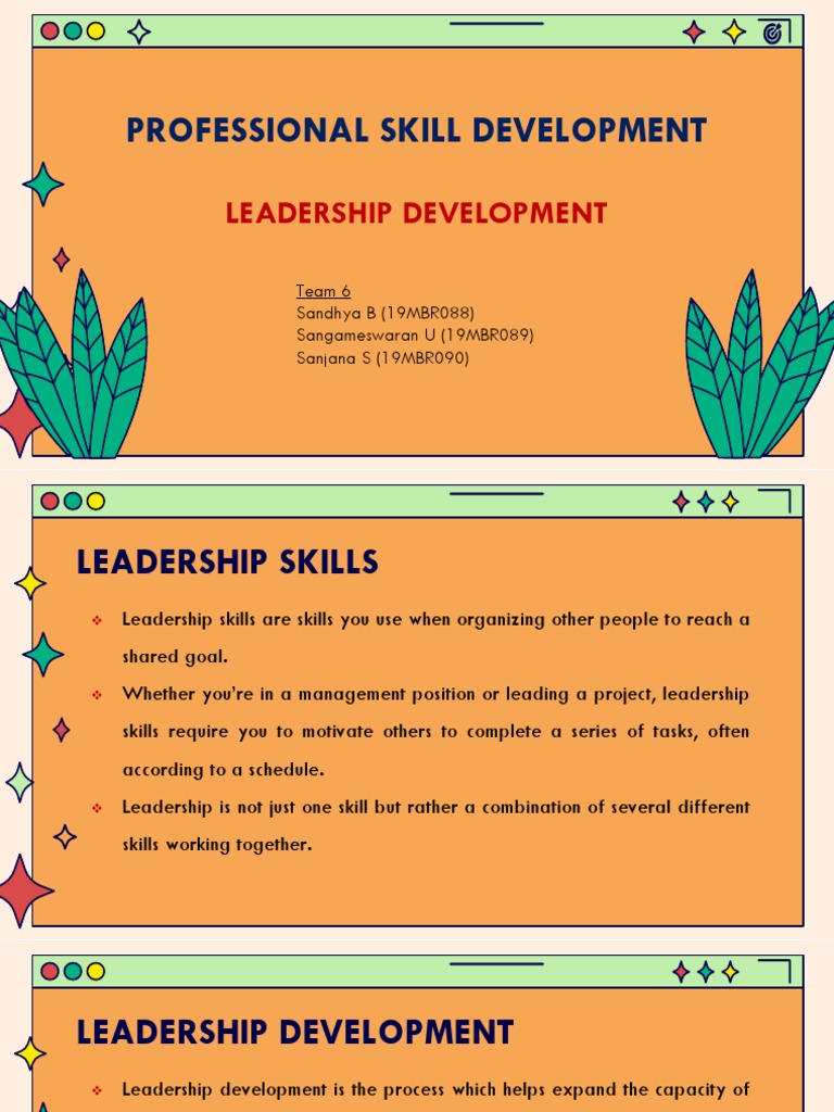 Leadership Development | PDF | Leadership Development | Skill