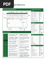 Free Excel Cheat Sheet | PDF | Microsoft Excel | System Software