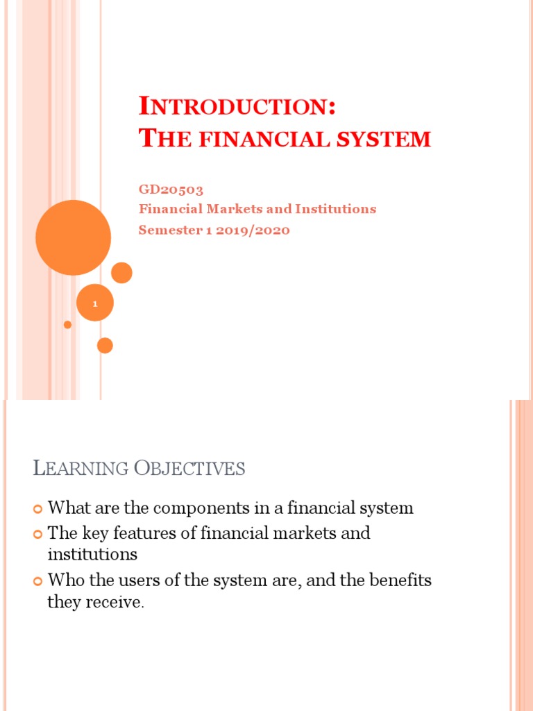 An Introduction To Financial Markets and Institutions | PDF | Financial ...