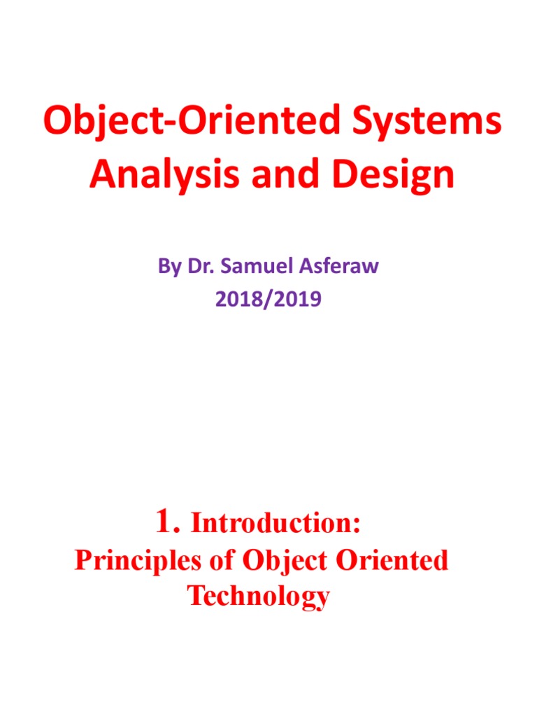Samuel - Object-Oriented Systems Analysis and Design | PDF | Use Case | Class (Computer Programming)