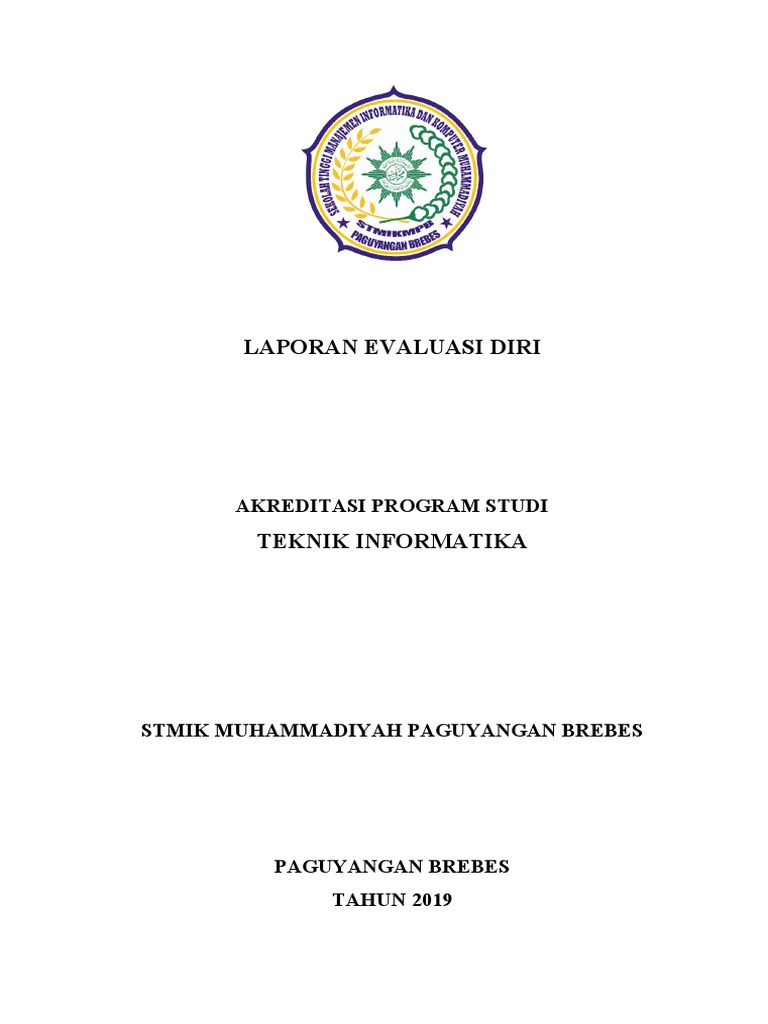 Laporan Evaluasi Diri Program Studi Ti | PDF