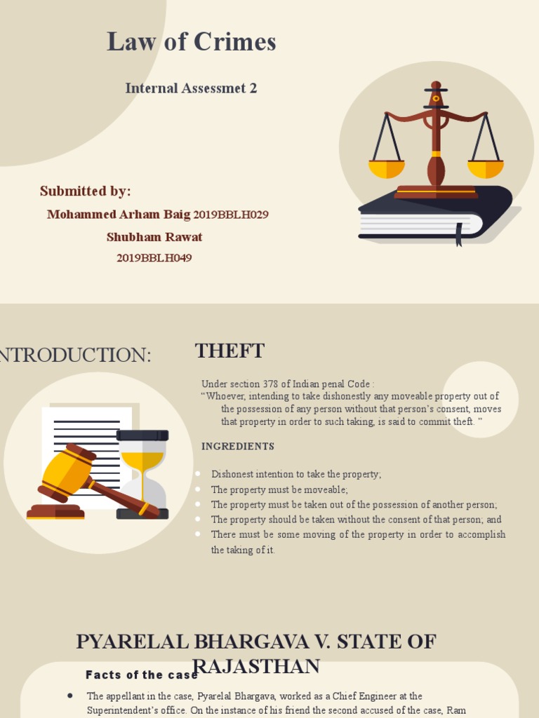 Ipc Ia 2 | PDF | Theft | Fine (Penalty)