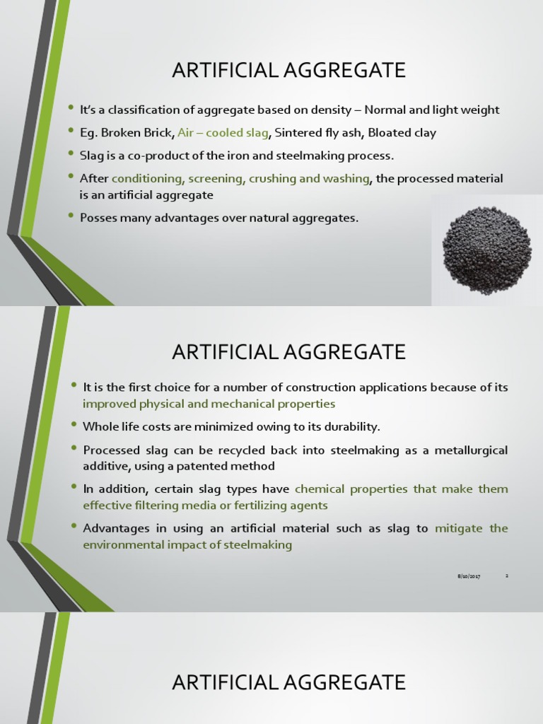 1artificial Aggregate, Special Aggregate | PDF | Construction Aggregate ...