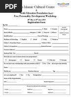 WODP IDR Scholarship Form No. 1 Application Form | PDF | Justice ...