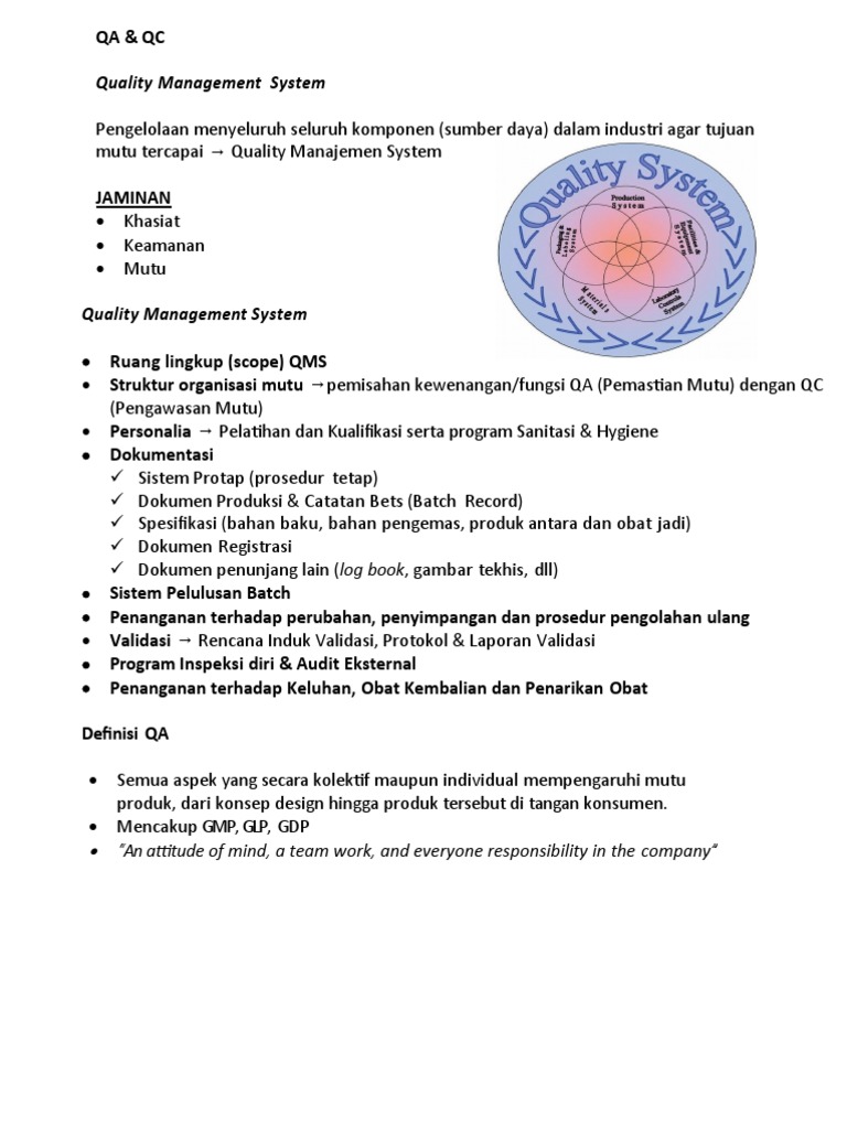 QA Dan QC | PDF