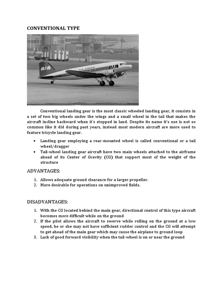 Types of Aircraft Landing Gear Explained | PDF | Landing Gear | Aviation