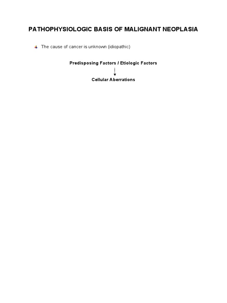 Cancer Pathophysiology Explained | PDF | Blood Vessel | Cancer