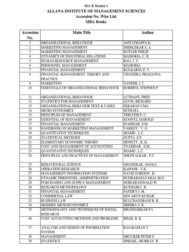 MBA Books PDF | Download Free PDF | Management Accounting | Economics